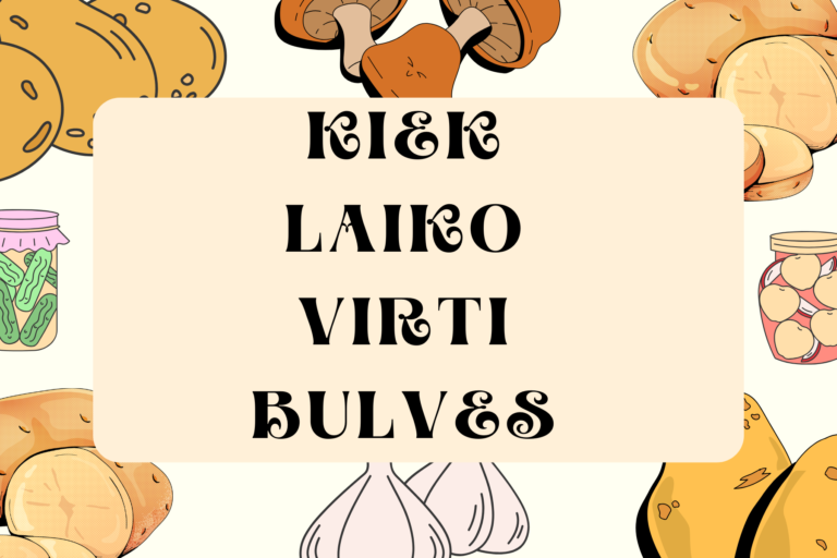 Kiek laiko virti bulves | Ebiz.lt